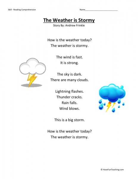 Science Reading Comprehension Worksheets