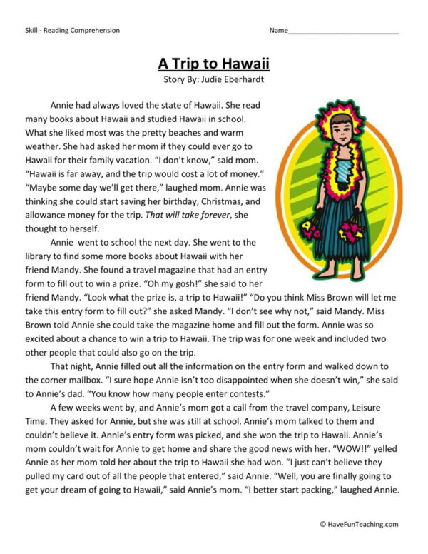 Comprehension Worksheets