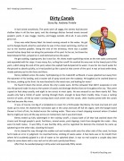Reading Comprehension Worksheet - Grilled Cheese
