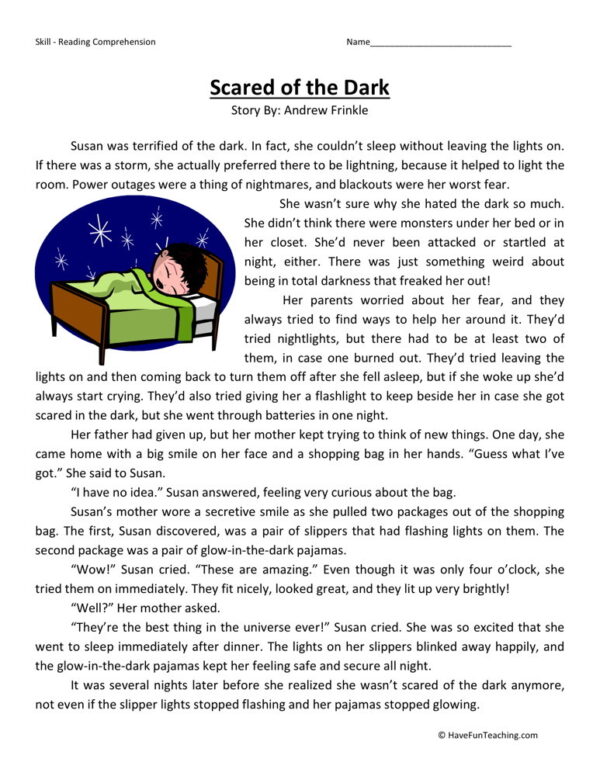 Fourth Grade Reading Comprehension Worksheets