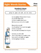 Reading Comprehension Worksheet - Grandma's House