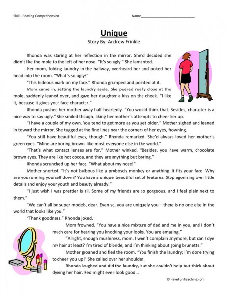 Fifth Grade Reading Comprehension Worksheets